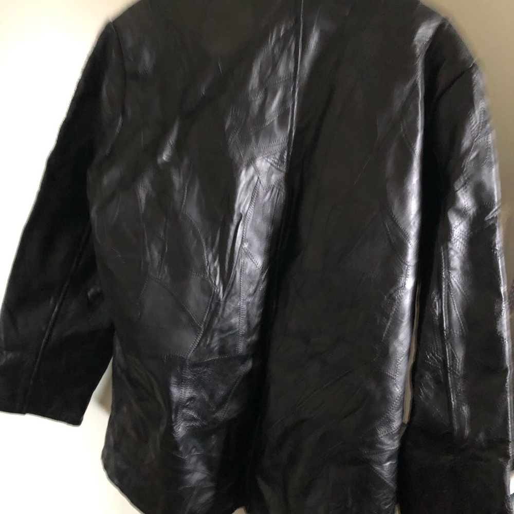 Vintage Maxam Brand Genuine Leather Jacket Black Size… - Gem